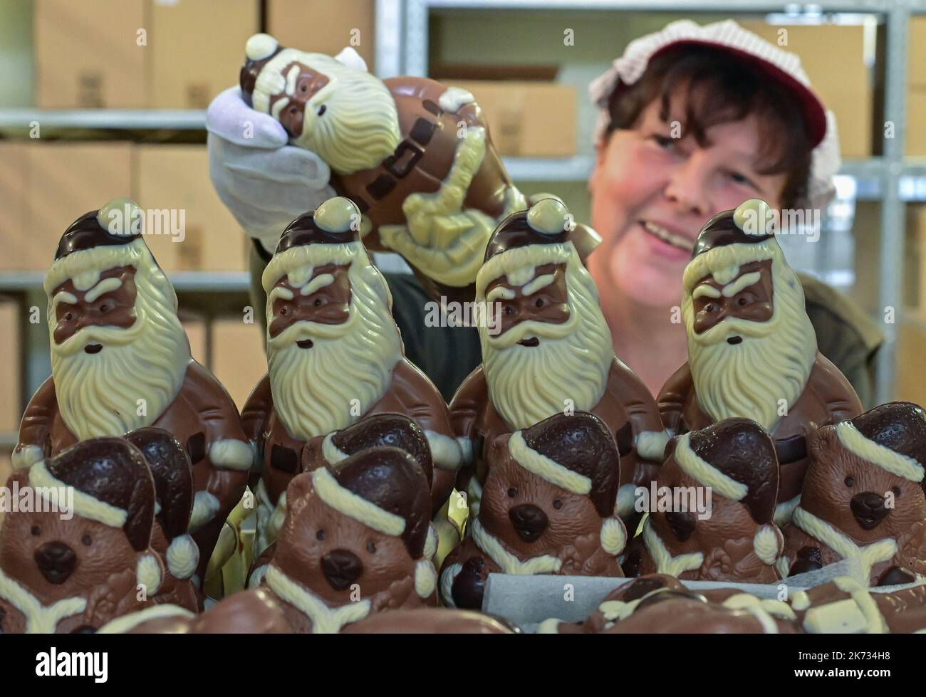 Hornow, Deutschland. 17. Oktober 2022. Sylvia Schulz von der Firma ...