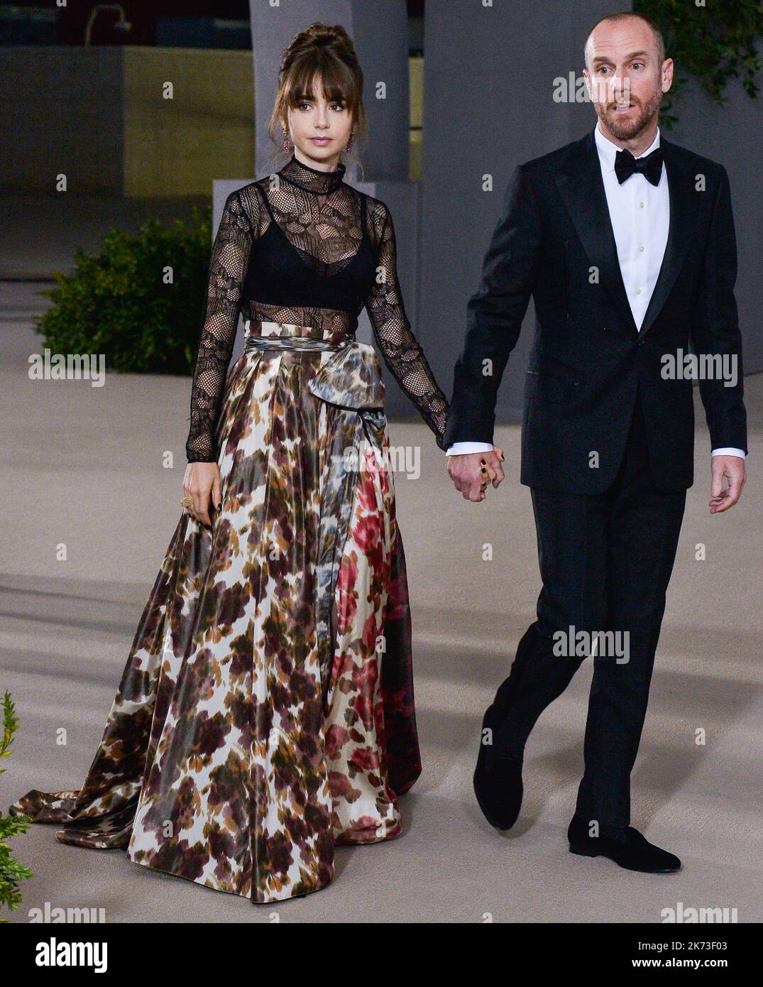 LOS ANGELES, KALIFORNIEN, USA - 15. OKTOBER: Lily Collins und ihr Mann ...