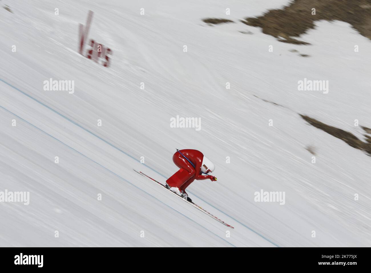 Speed Ski World Cup.©PHOTOPQR/LA PROVENCE/CAMOIN Eric ; Vars ; 22/03 ...