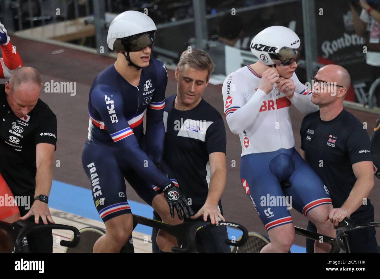 Rayan Helal aus Frankreich 9. Keirin während der UCI-Bahn-Weltmeisterschaften 2020, die Tissot ...