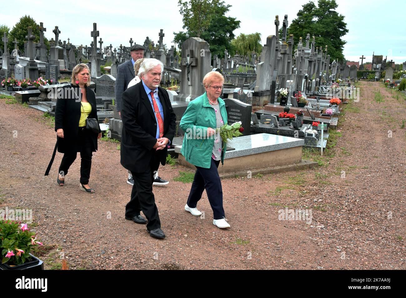 ©PHOTOPQR/VOIX DU Nord/PIERRE LE MASSON ; 25 07 2020 A Prémesques, une Allemande retrouve la ...