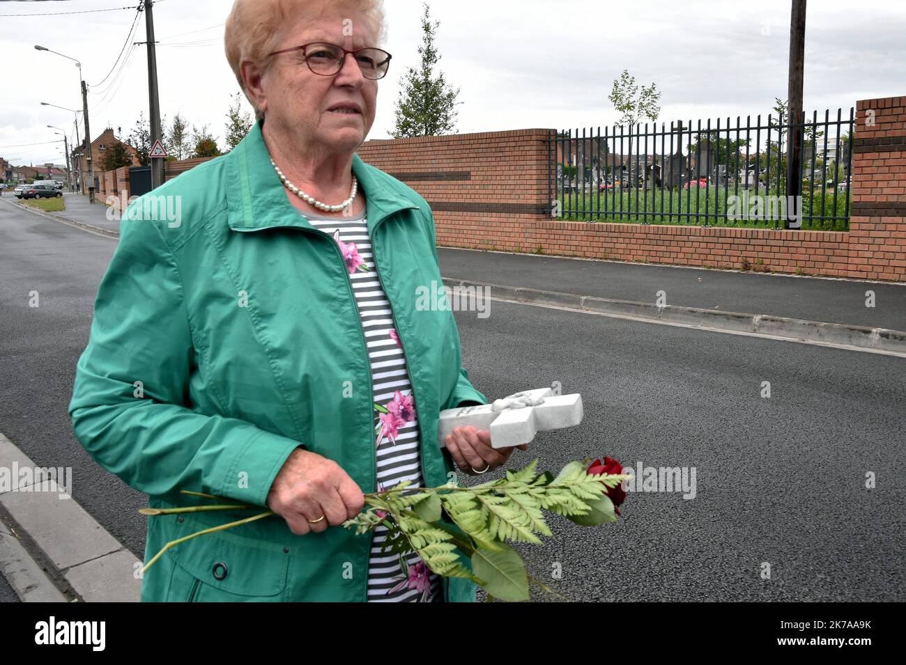 ©PHOTOPQR/VOIX DU Nord/PIERRE LE MASSON ; 25 07 2020 A Prémesques, une Allemande retrouve la ...