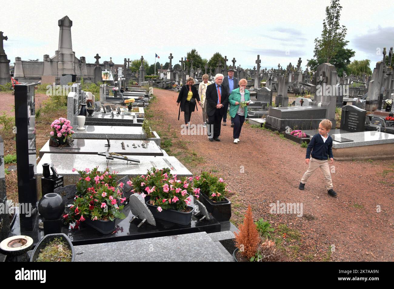 ©PHOTOPQR/VOIX DU Nord/PIERRE LE MASSON ; 25 07 2020 A Prémesques, une Allemande retrouve la ...