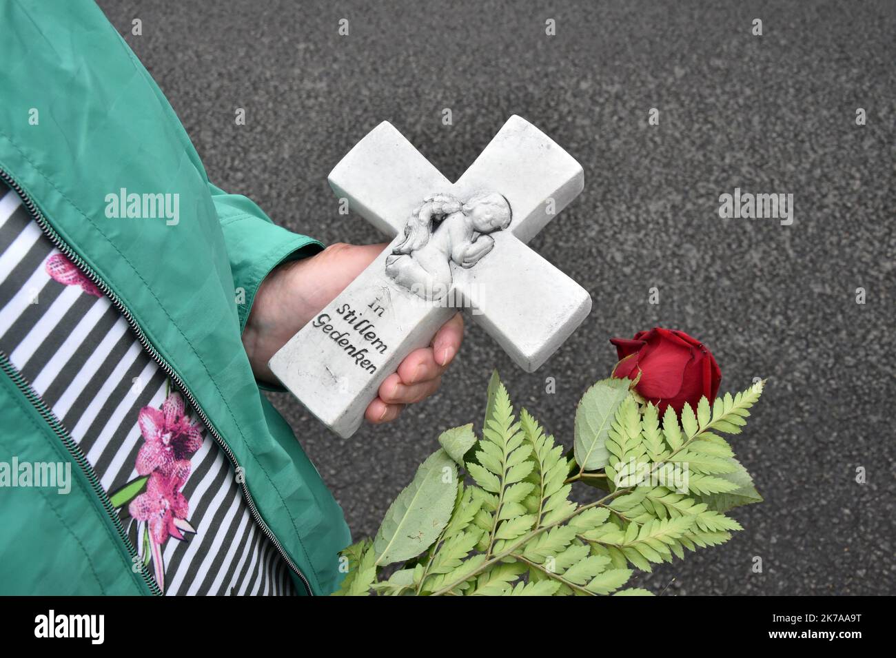 ©PHOTOPQR/VOIX DU Nord/PIERRE LE MASSON ; 25 07 2020 A Prémesques, une Allemande retrouve la ...