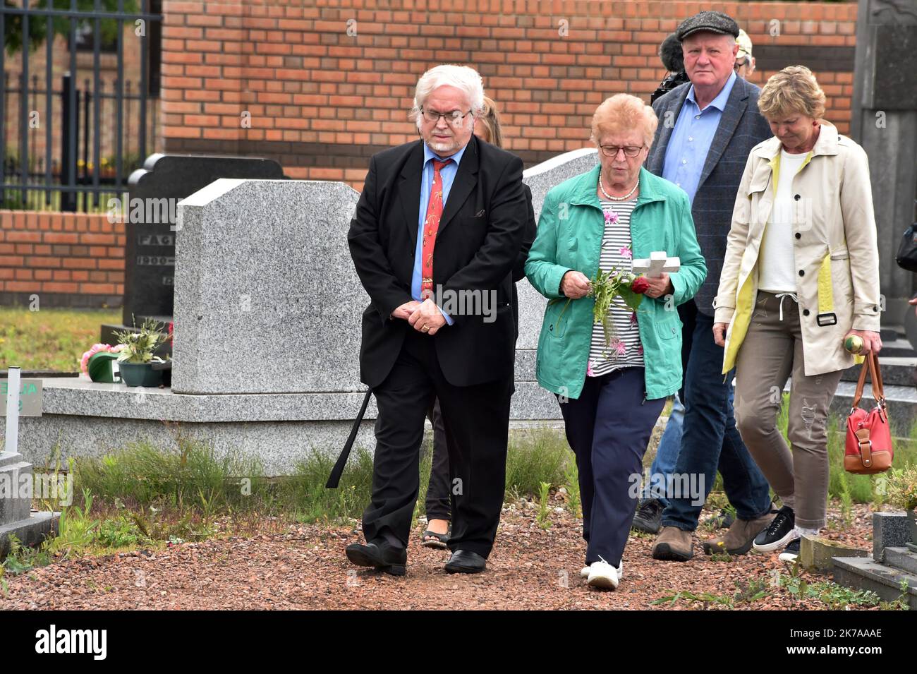 ©PHOTOPQR/VOIX DU Nord/PIERRE LE MASSON ; 25 07 2020 A Prémesques, une Allemande retrouve la ...