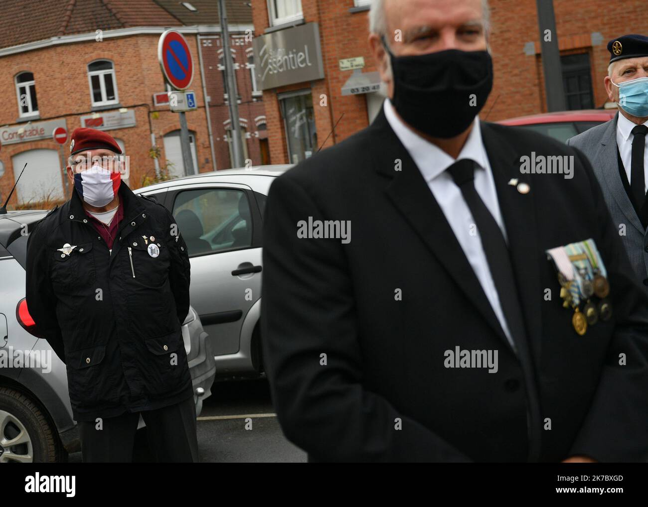 ©PHOTOPQR/VOIX DU Nord/Baziz Chibane ; 11/11/2020 ; NIEPPE - Le : 11/11 ...