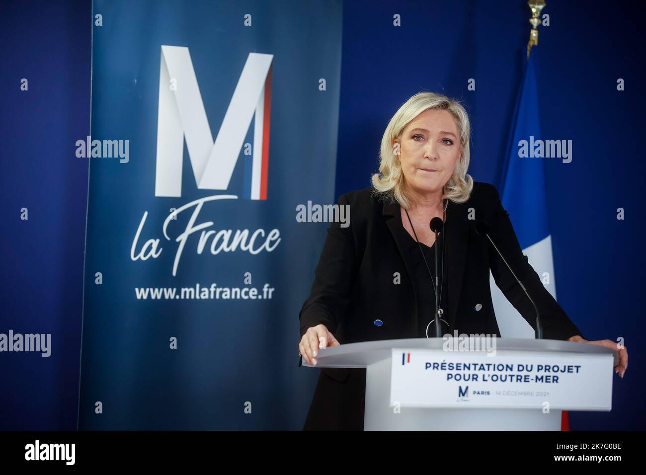 ©THOMAS PADILLA/MAXPPP - 14/12/2021 ; PARIS, FRANKREICH ; PRESENTATION DU PROGRAM POUR L' OUTRE ...