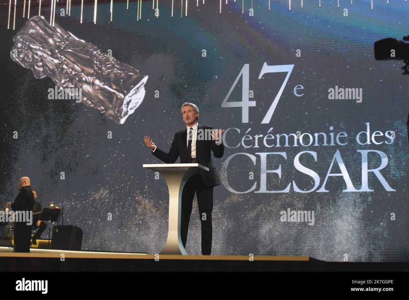 ©franck castel/MAXPPP - 24/02/2022 Antoines decaunes, Cesar Film Awards ...