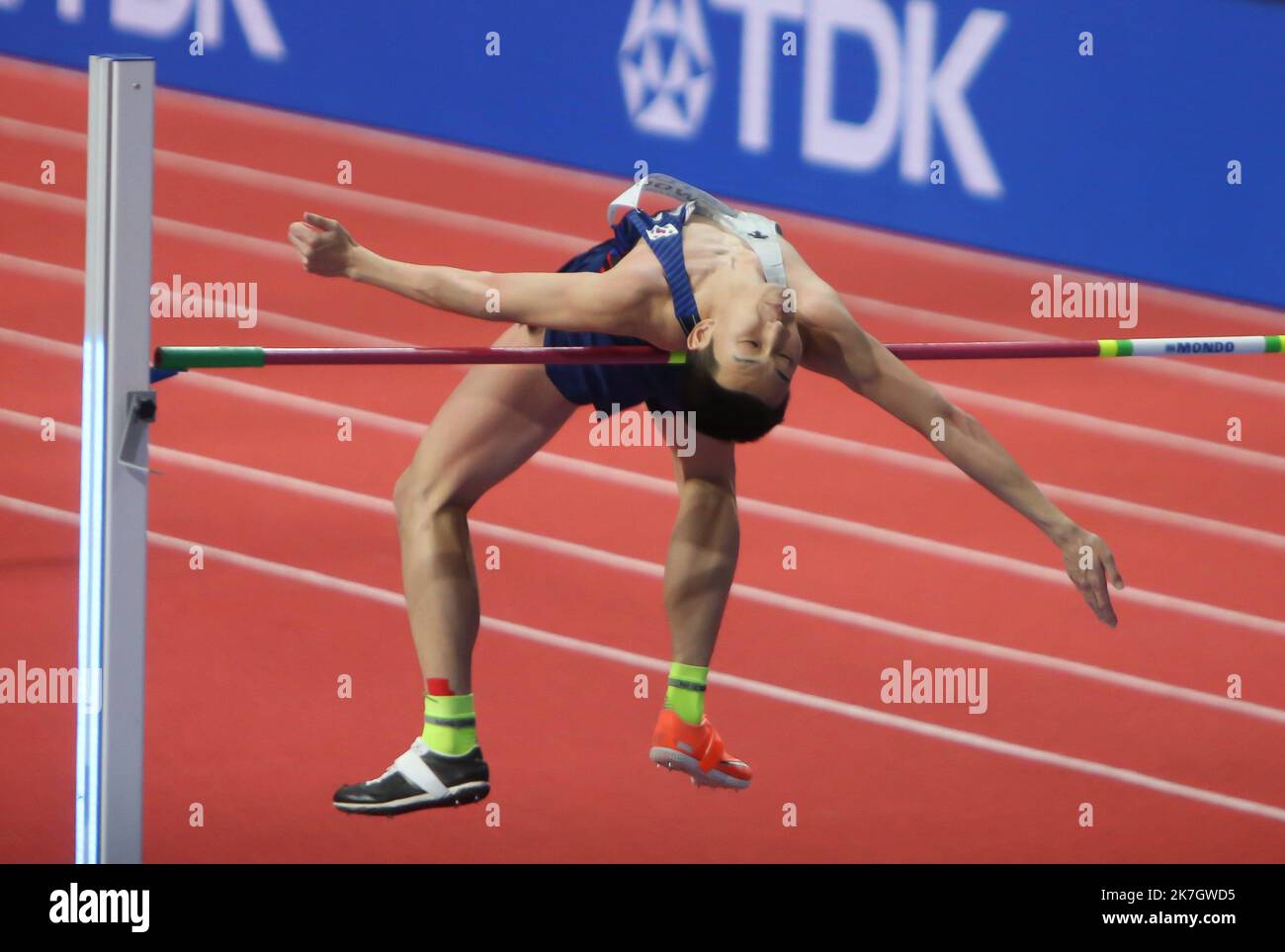 ©Laurent Lairys/MAXPPP - Sanghyeok WOO of Korea High Jump Men während ...