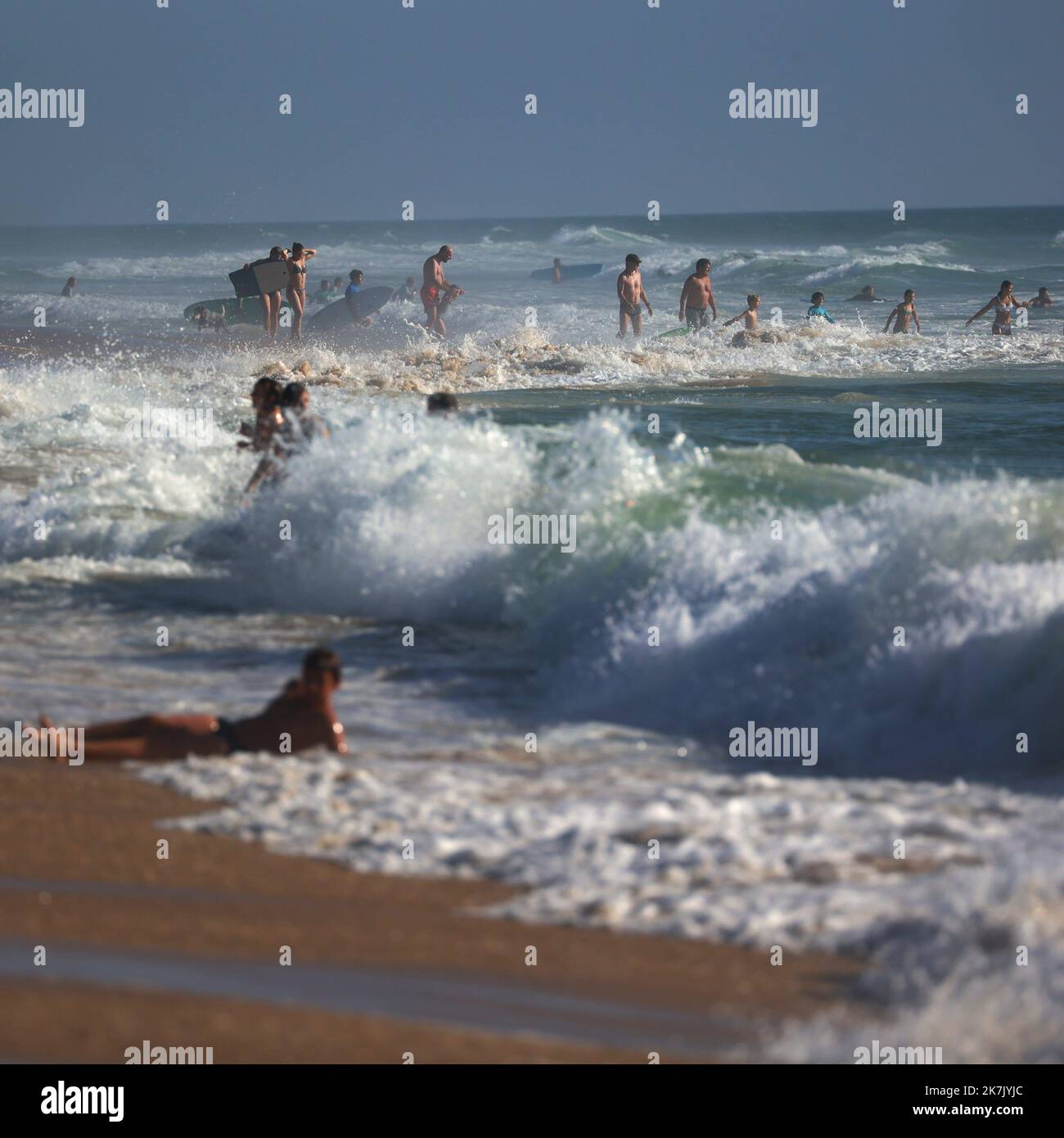 â©PHOTOPQR/Sud OUEST/Fabien Cottereau ; Le Porge ; 02/08/2022 ; Fausse ...