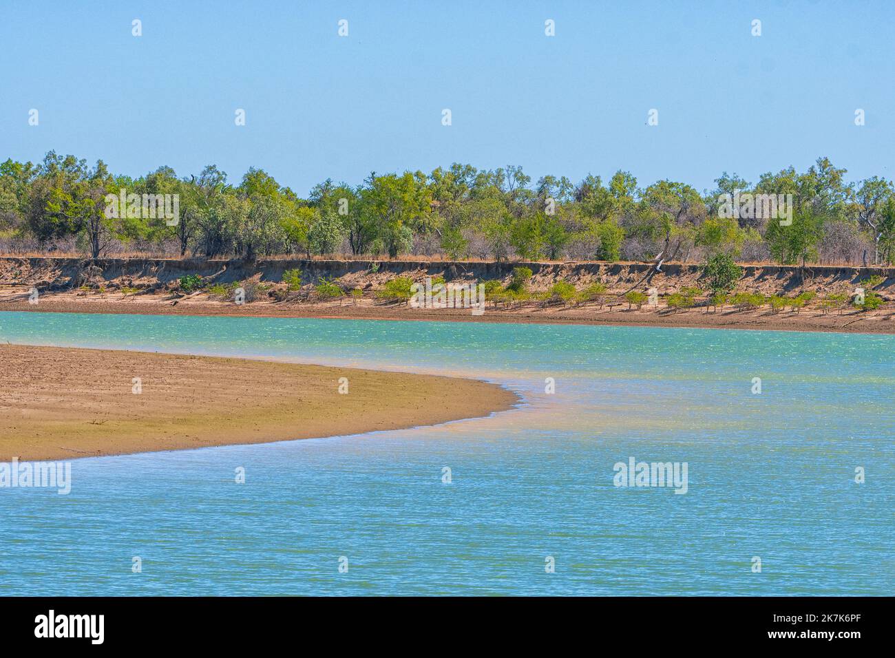Panoramablick auf den Albert River, Burketown, Gulf of Karpentaria ...