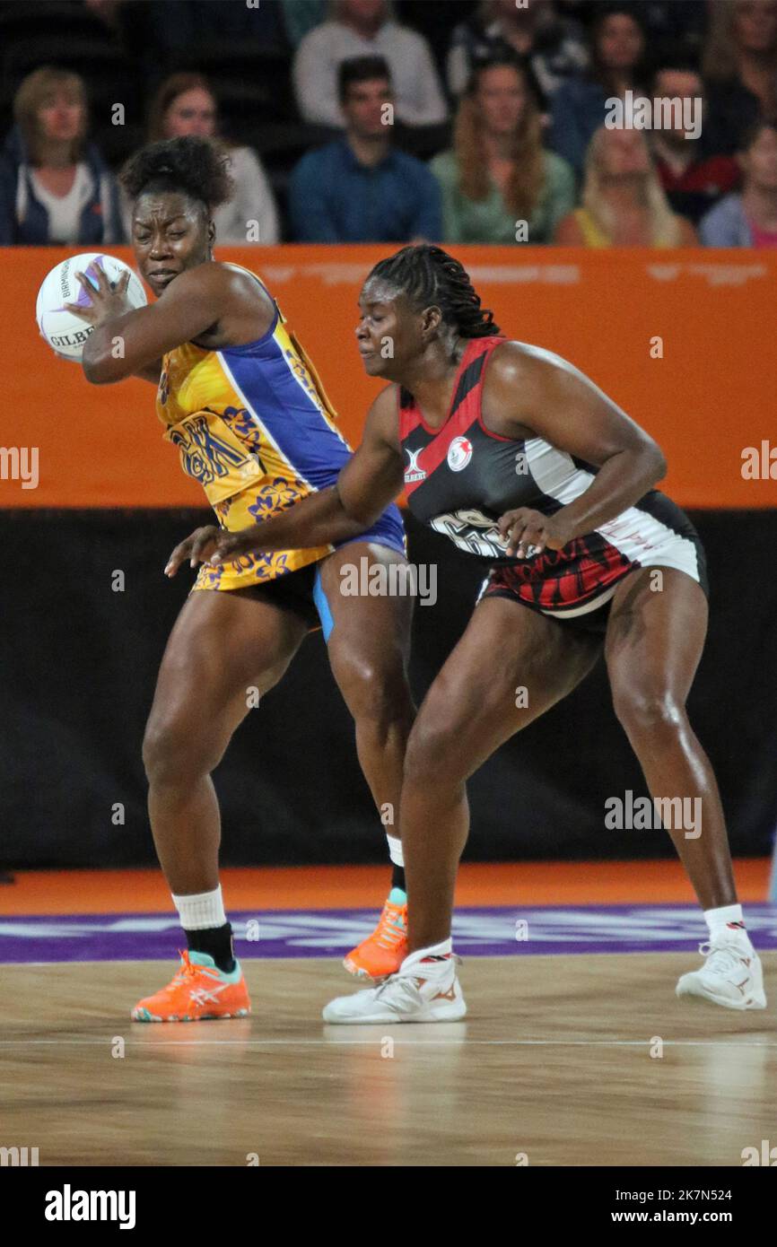 Shonette AZORE-BRU aus Barbados im Frauen-Netball zwischen Barbados und ...