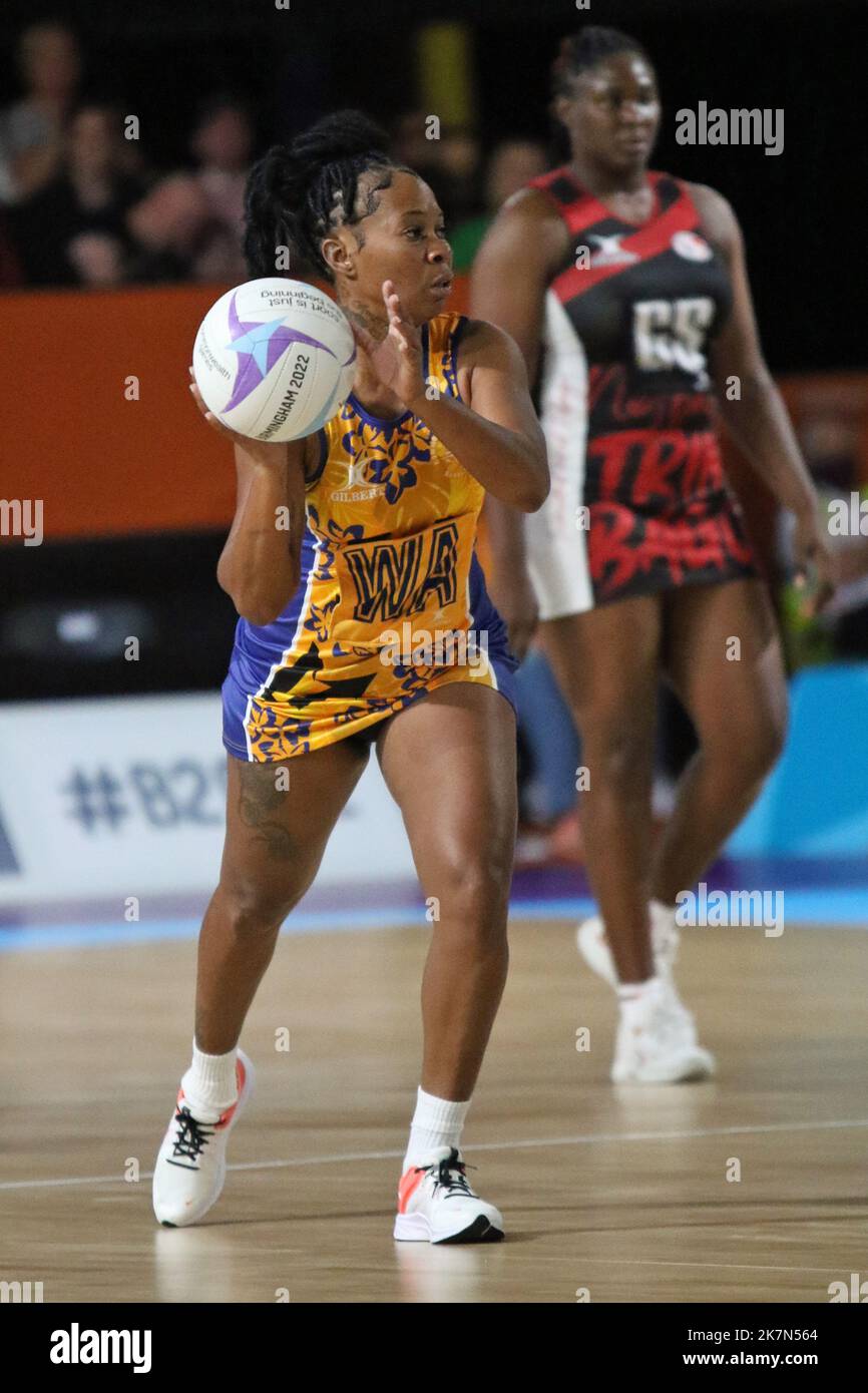 Sabreena SMITH aus Barbados im Frauen-Netball zwischen Barbados und ...