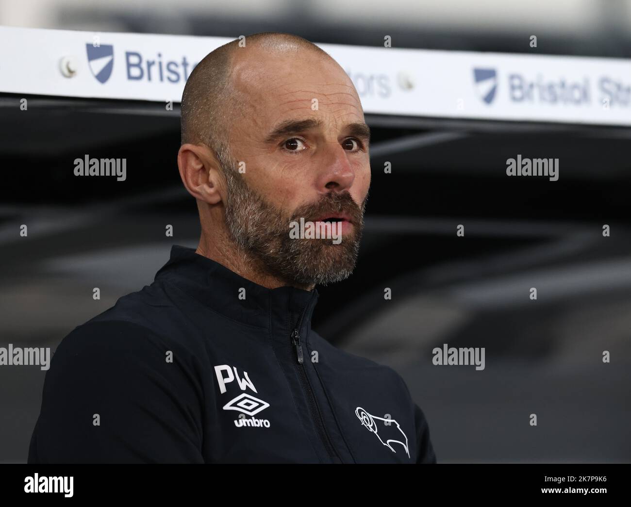 Derby, England, 18.. Oktober 2022. Paul Warne Manager von Derby County ...