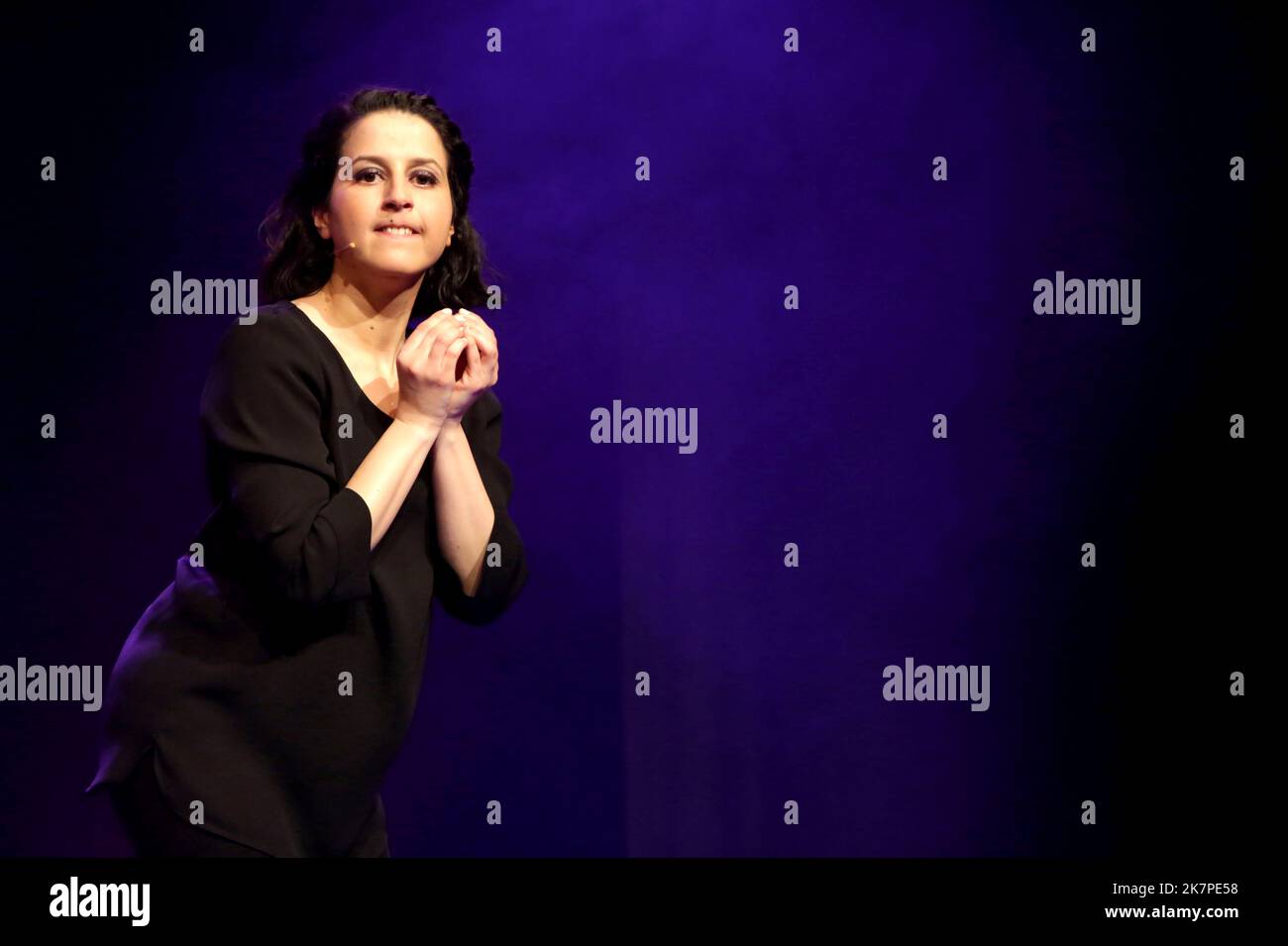 Nadia Roz. Humoriste. 31 ème Festival Mont-Blanc Humor. März 2015 ...