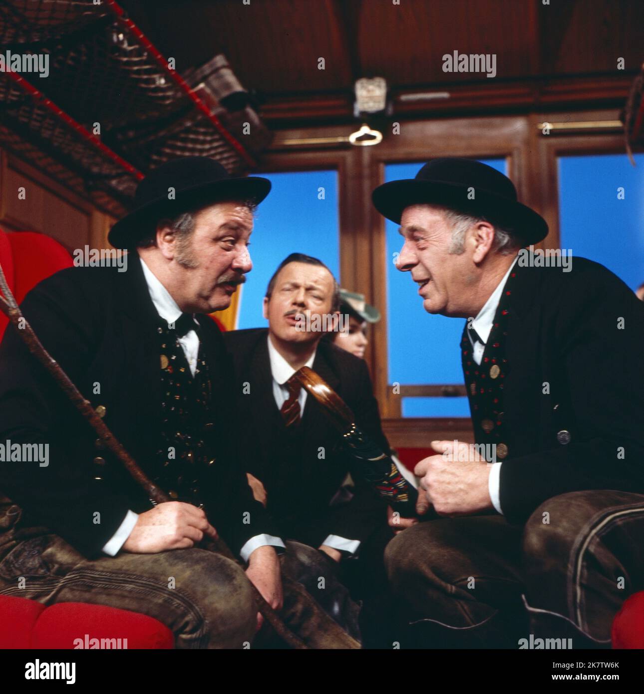 Erster Klasse, Einakter von Ludwig Thoma, Fernsehzeichnung aus dem ...