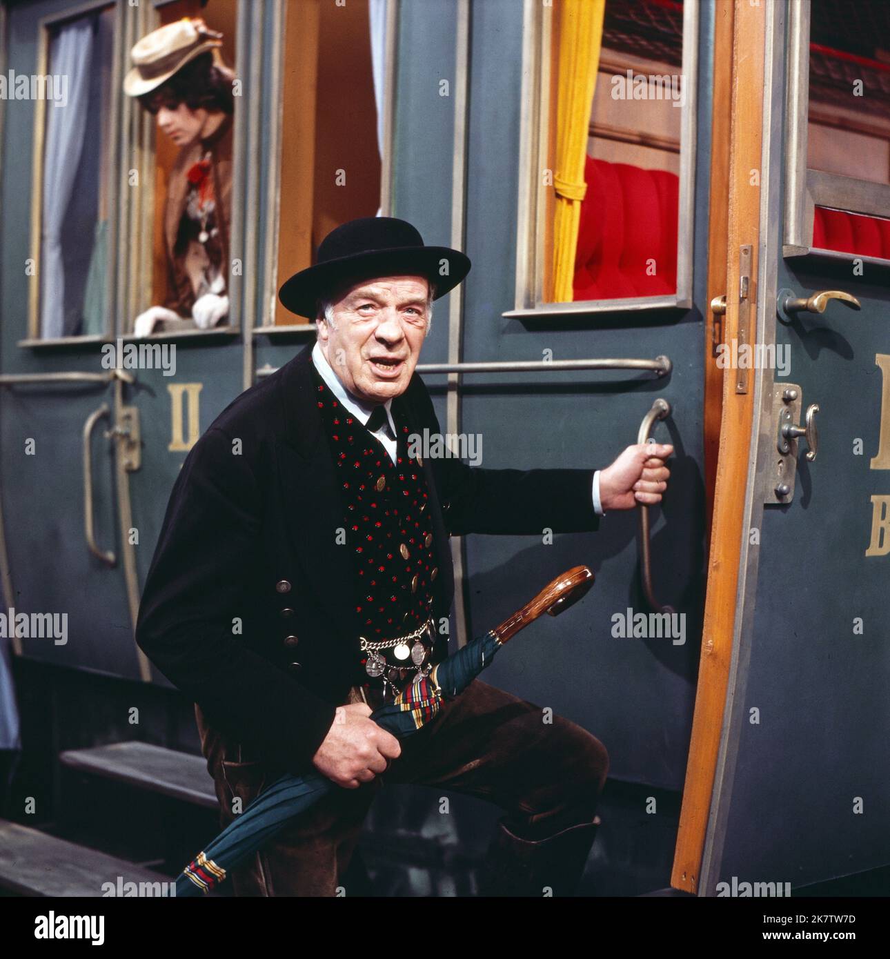 Erster Klasse, Einakter von Ludwig Thoma, Fernsehzeichnung aus dem ...