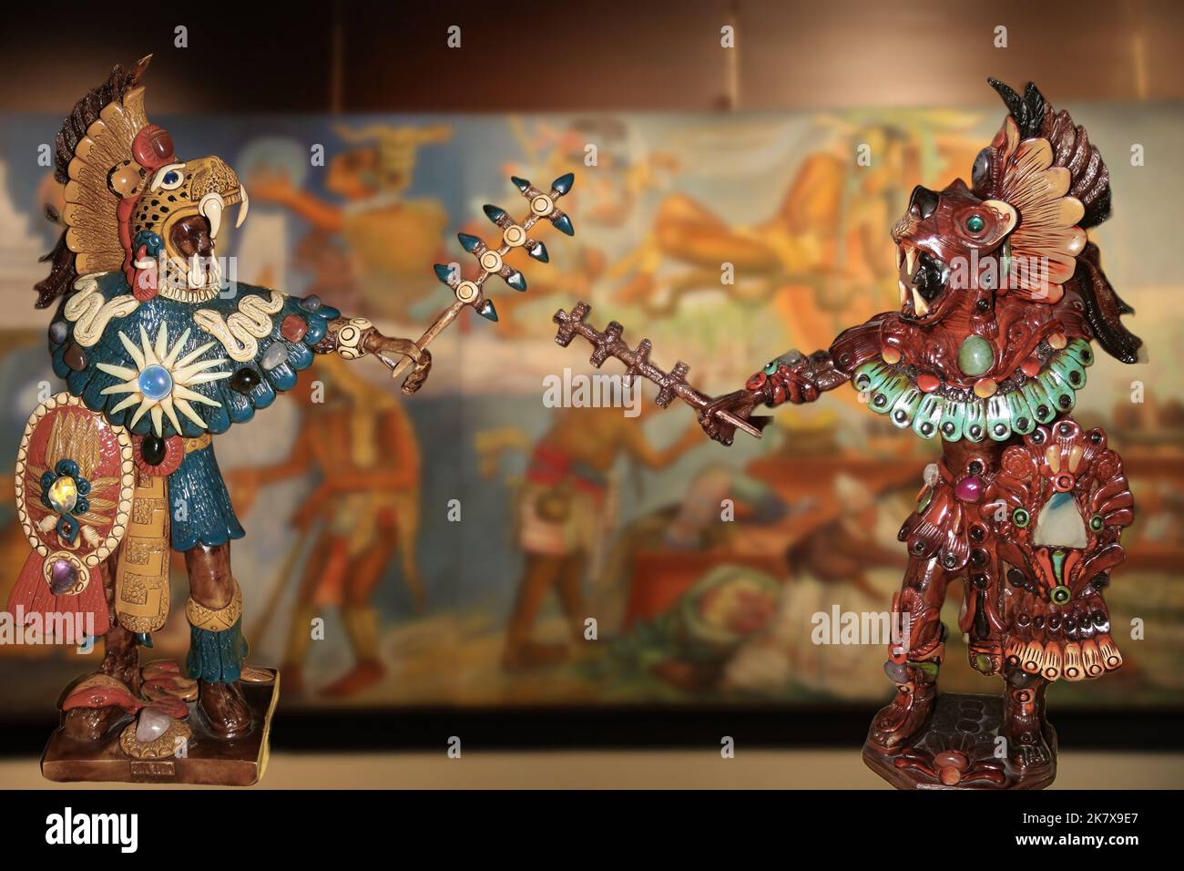 Der Jaguar Warrior war ein adliger aztekischer Krieger, der die ...