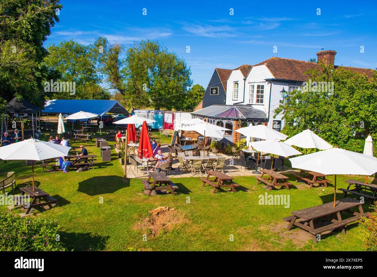 The Tickled Trout Pub in Wye Village. Britischer Pub mit lokaler Küche ...