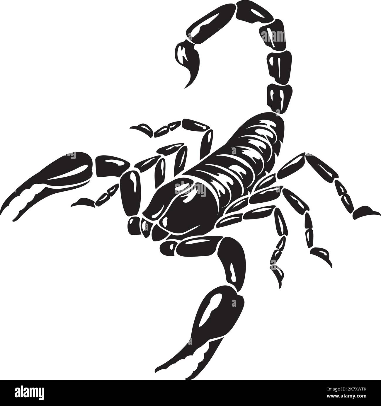 Skorpion silhouette Stock-Vektorgrafiken kaufen - Alamy
