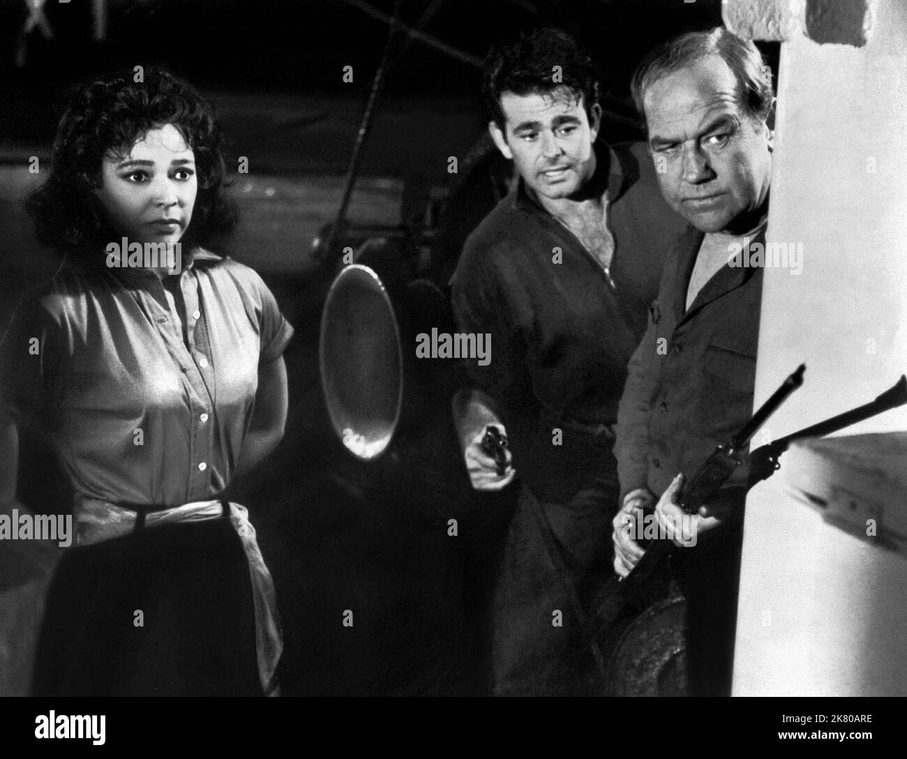 Dorothy Dandridge, Stuart Whitman & Broderick Crawford Film: The Decks ...