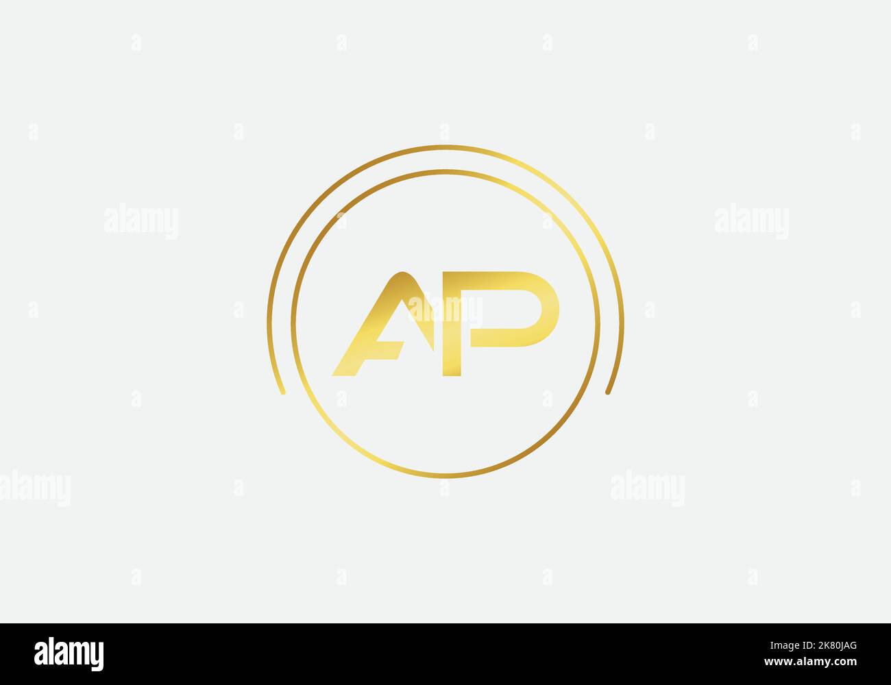 Goldener Kreis Markenlogo Symbol und einfache flache Alphabet Symbol 2D ... Goldener Kreis Markenlogo Symbol und einfache flache Alphabet Symbol 2D ...