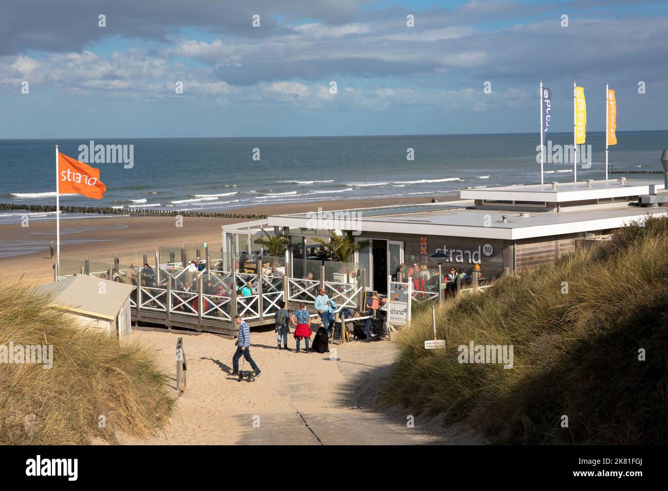 Restaurant Pavillon Strand90 am Strand in Domburg auf der Halbinsel ...