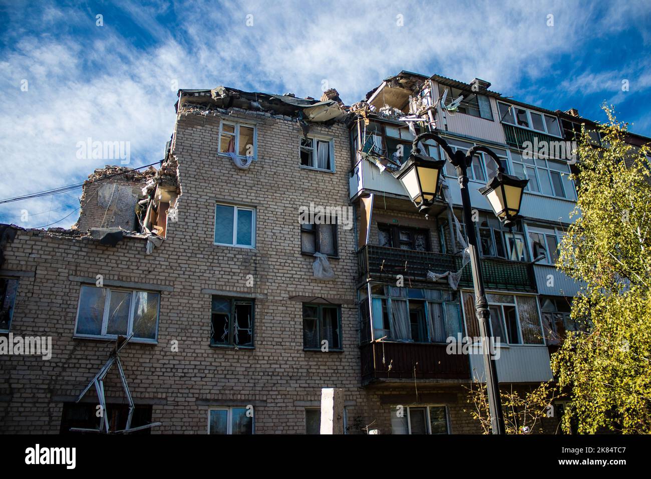 Die Stadt Bakhmut liegt an der Front, sie ist seit einer Woche unter ...