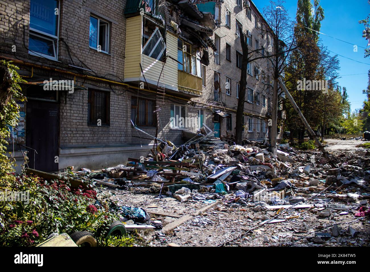 Die Stadt Bakhmut liegt an der Front, sie ist seit einer Woche unter ...