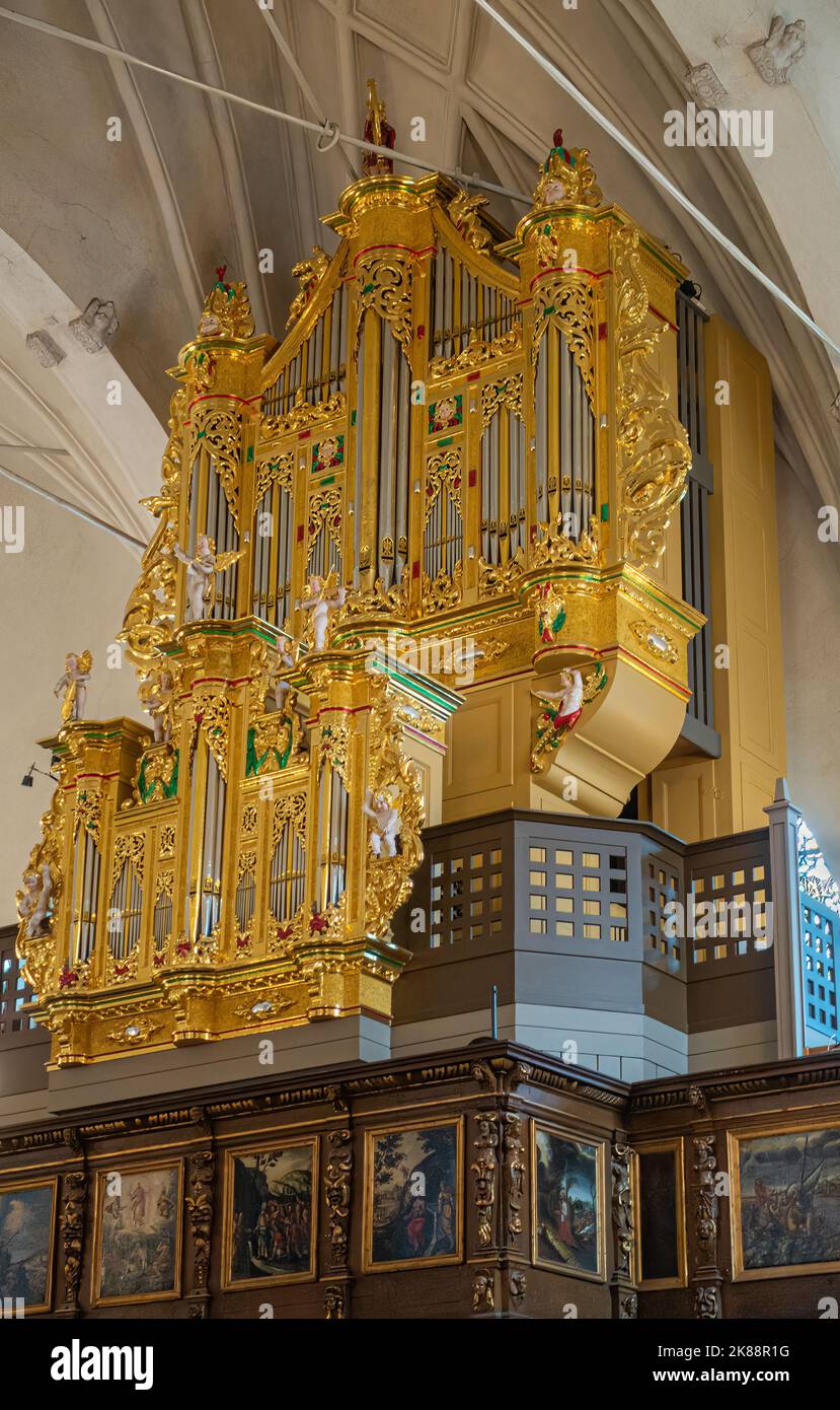 Schweden, Stockholm - 16. Juli 2022: Gamla Stan, monumentale berühmte ...