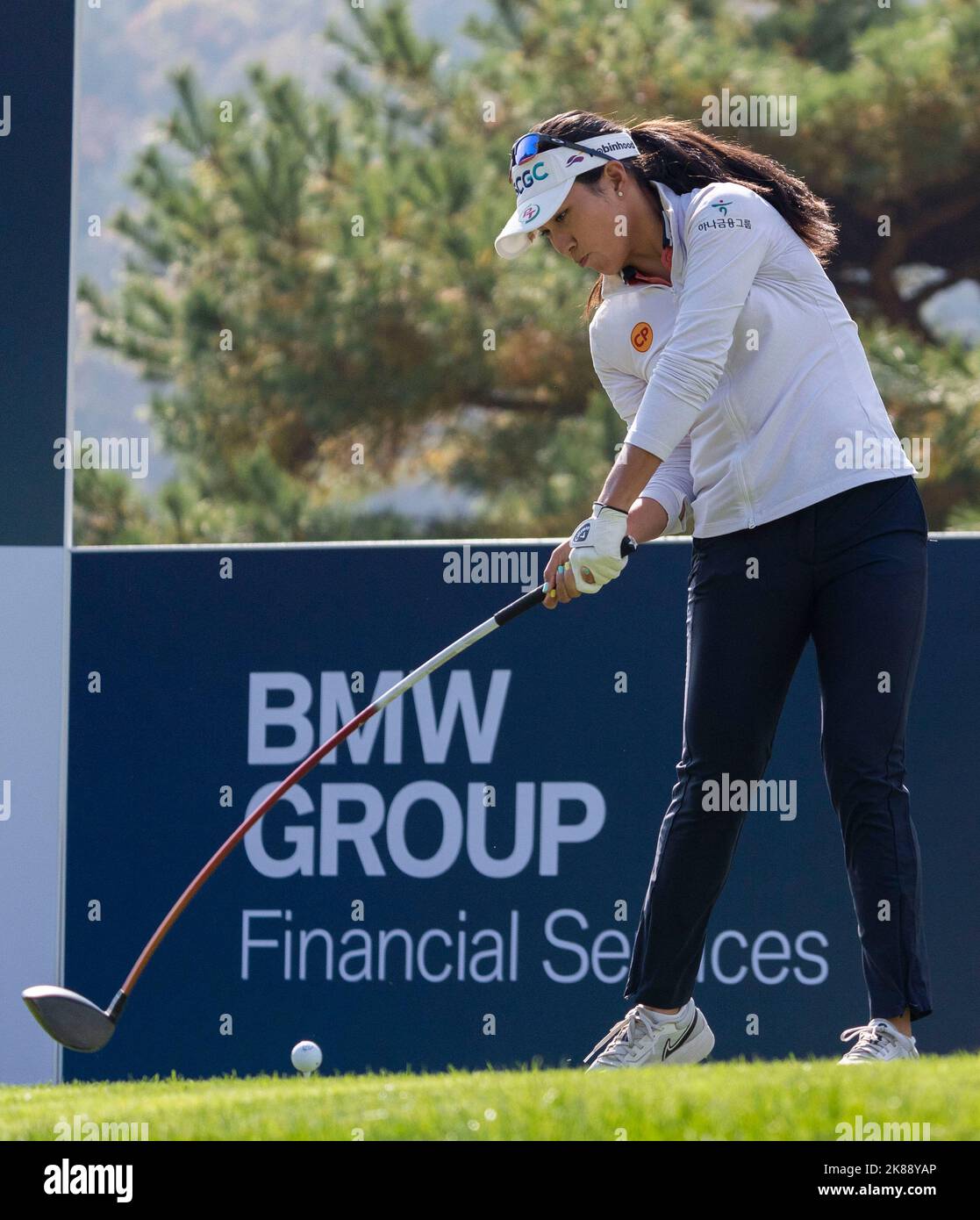 21. Oktober 2022 - Wonju, Südkorea : Atthaya Thitikul aus Thailand spielt beim zweiten Lauf der ...