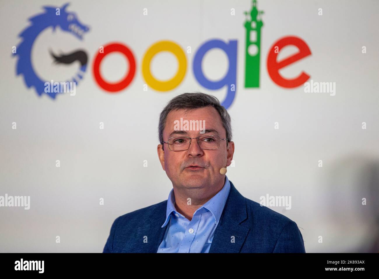 Der Leiter des Google-Rechenzentrums Frederic Descamps wurde bei einem ...