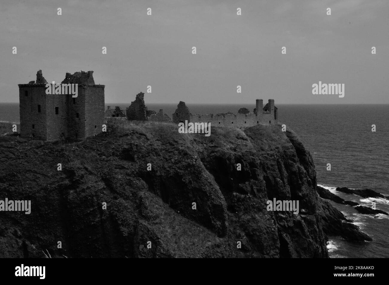 Die Ruine von Dunnottar Castle bei Stonehaven an der schottischen ...