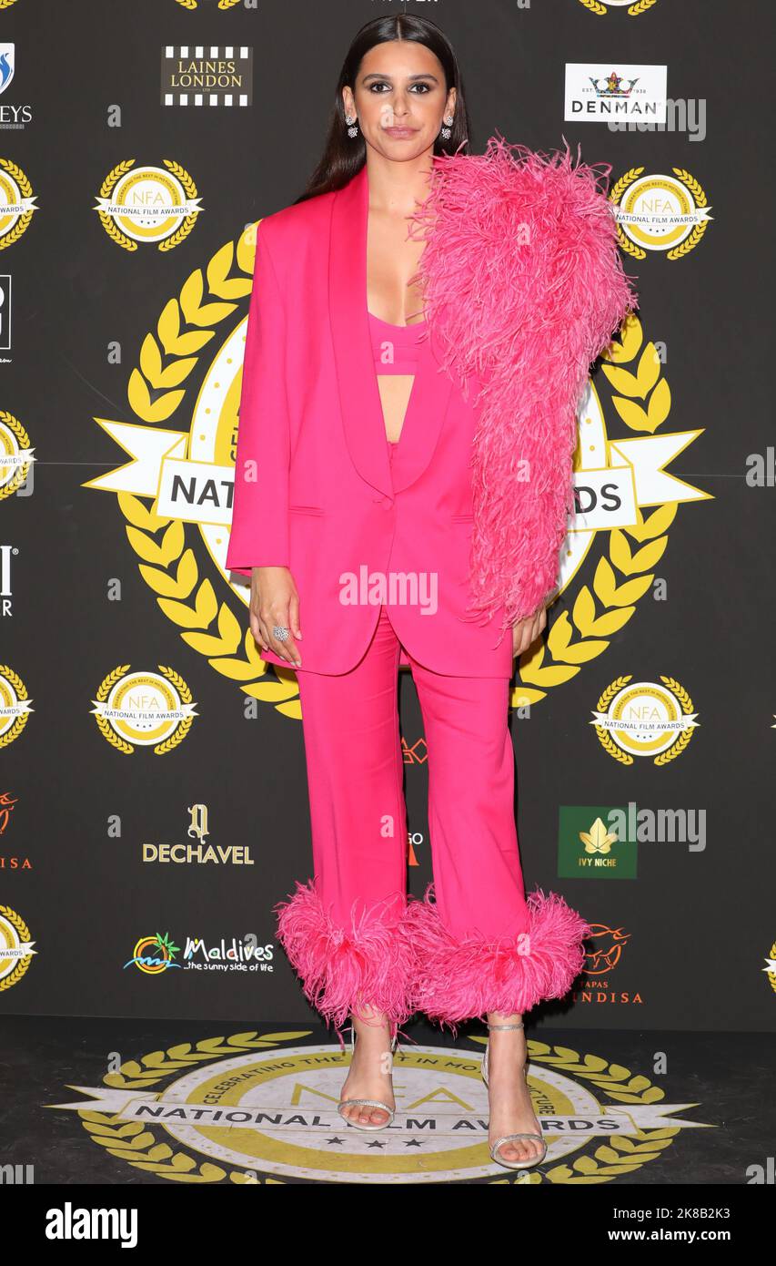 Paige Sandhu von Emmerdale sieht bei den National Film Awards in der ...