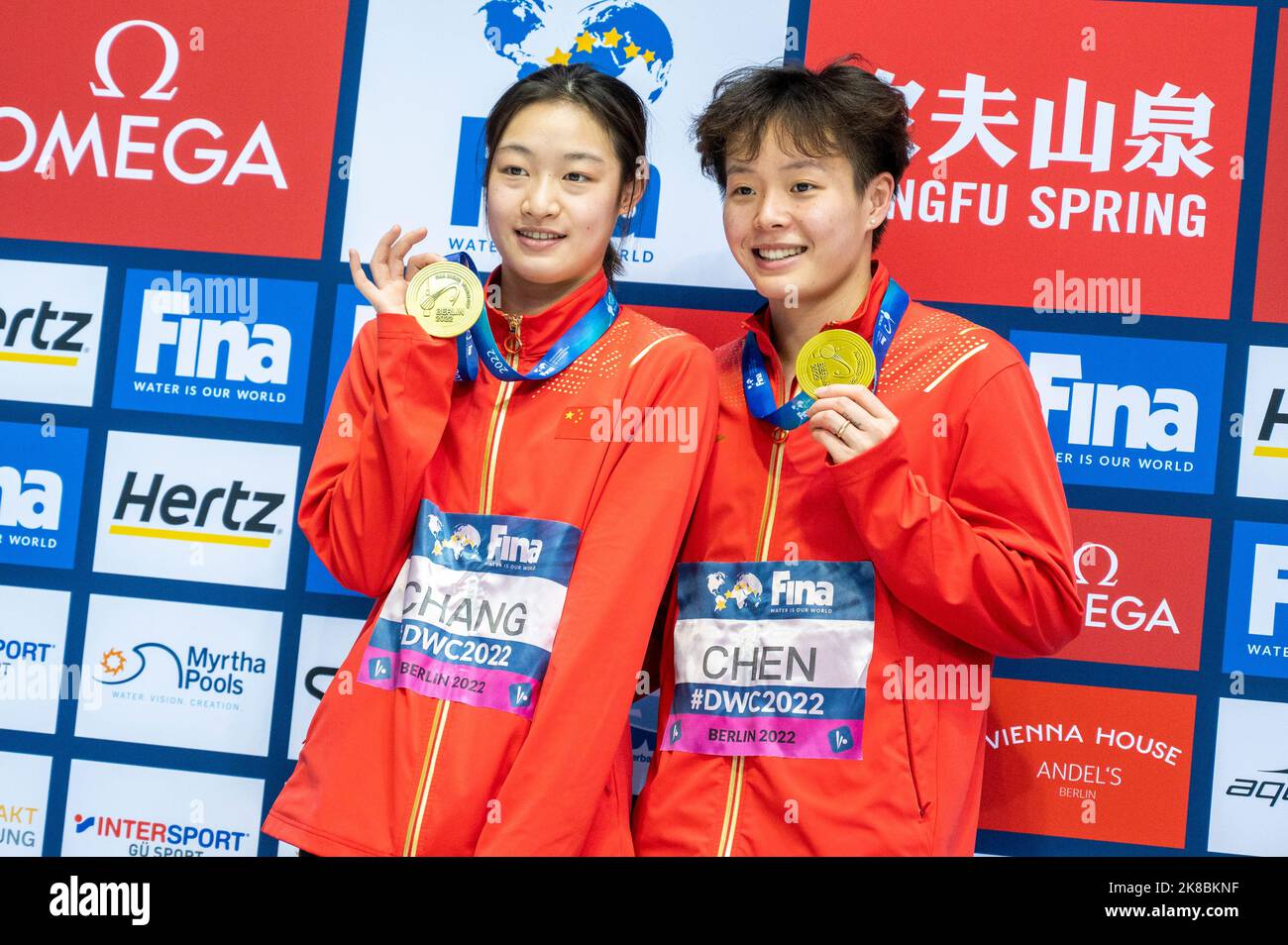 Berlin, Deutschland. 22. Oktober 2022. Wassertauchen: WM, Siegerehrung ...