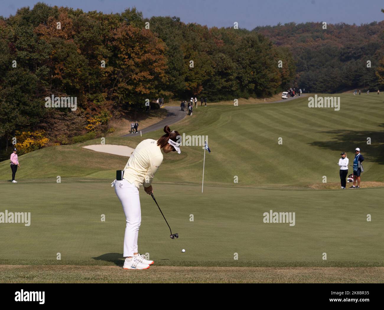 22. Oktober 2022 - Wonju, Südkorea : Hannah Green aus Australier, wirft ...