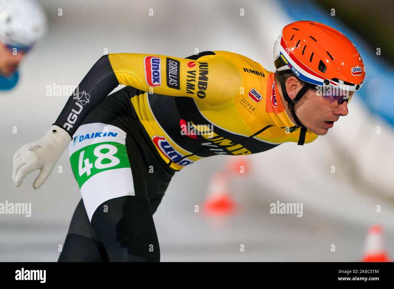 AMSTERDAM, NIEDERLANDE - 22. OKTOBER: Robert Post vom Team Jumbo/Visma ...