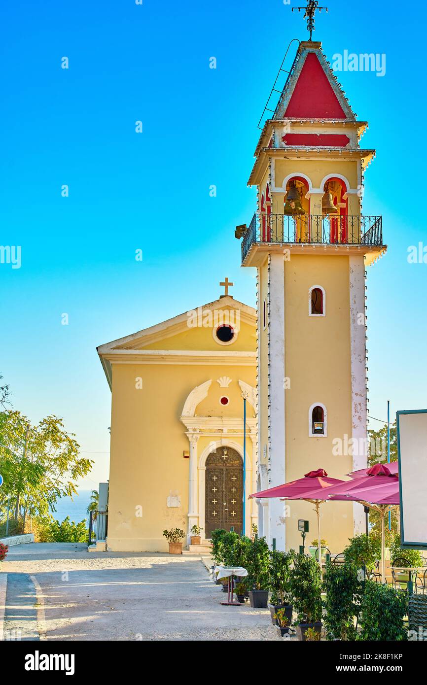 Kirche Panagia Hrisopigi auf Bohali, Insel Zakynthos, Griechenland ...