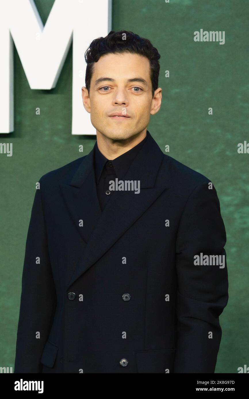 Rami Malek fotografiert während der europäischen Premiere von AMSTERDAM ...