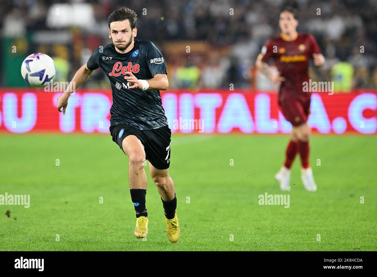 Rom, Italien, 23 Okt, 2022 Khvicha Kvaratskhelia von SSC Napoli bei der ...