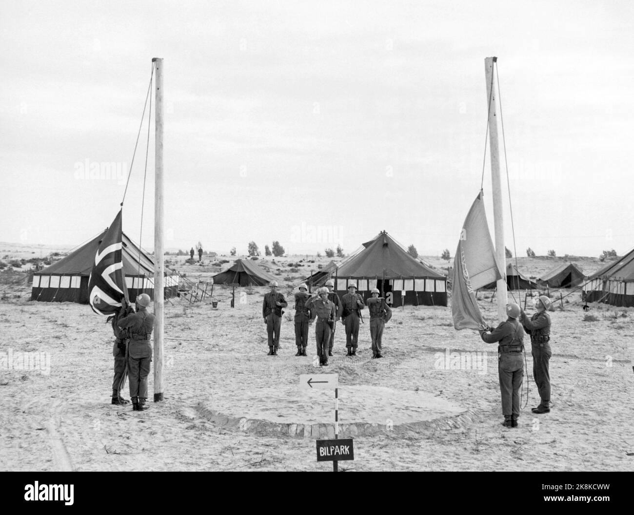 Ägypten 195702. FN-Soldater på Sinai-halvøya - UN-Einsatztruppen auf ...