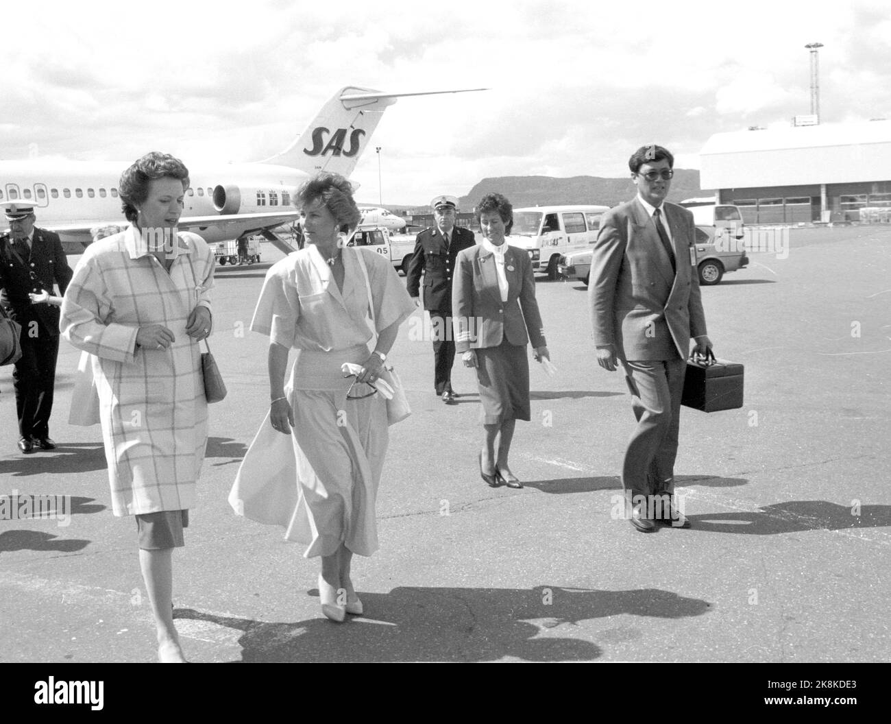 Fornebu 19870703 kronprinzessin sonja 50 jahre hier -Fotos und ...