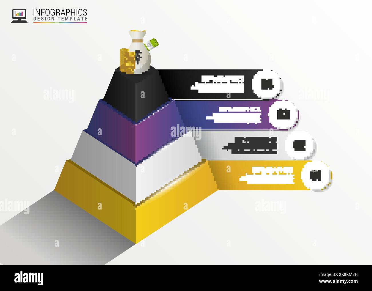 Pyramide des geldes Stock-Vektorgrafiken kaufen - Alamy