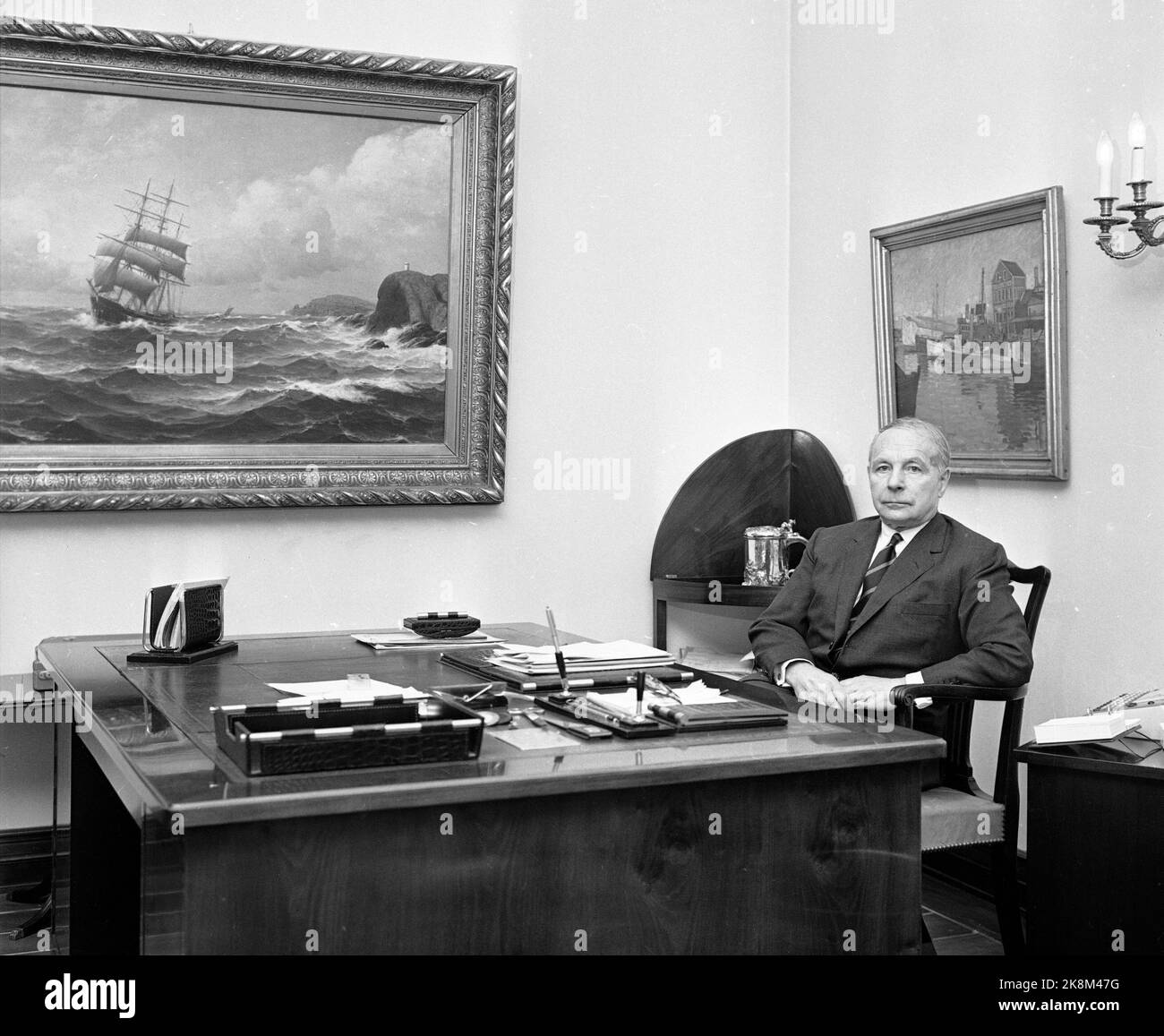 Oslo 19650107 Reeder Sigval Bergesen d.y. (1893-1980) Bergesen am ...