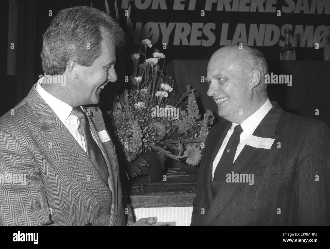 Oslo 19860418. Nationalversammlung der rechten Seite 1986. Ein ...