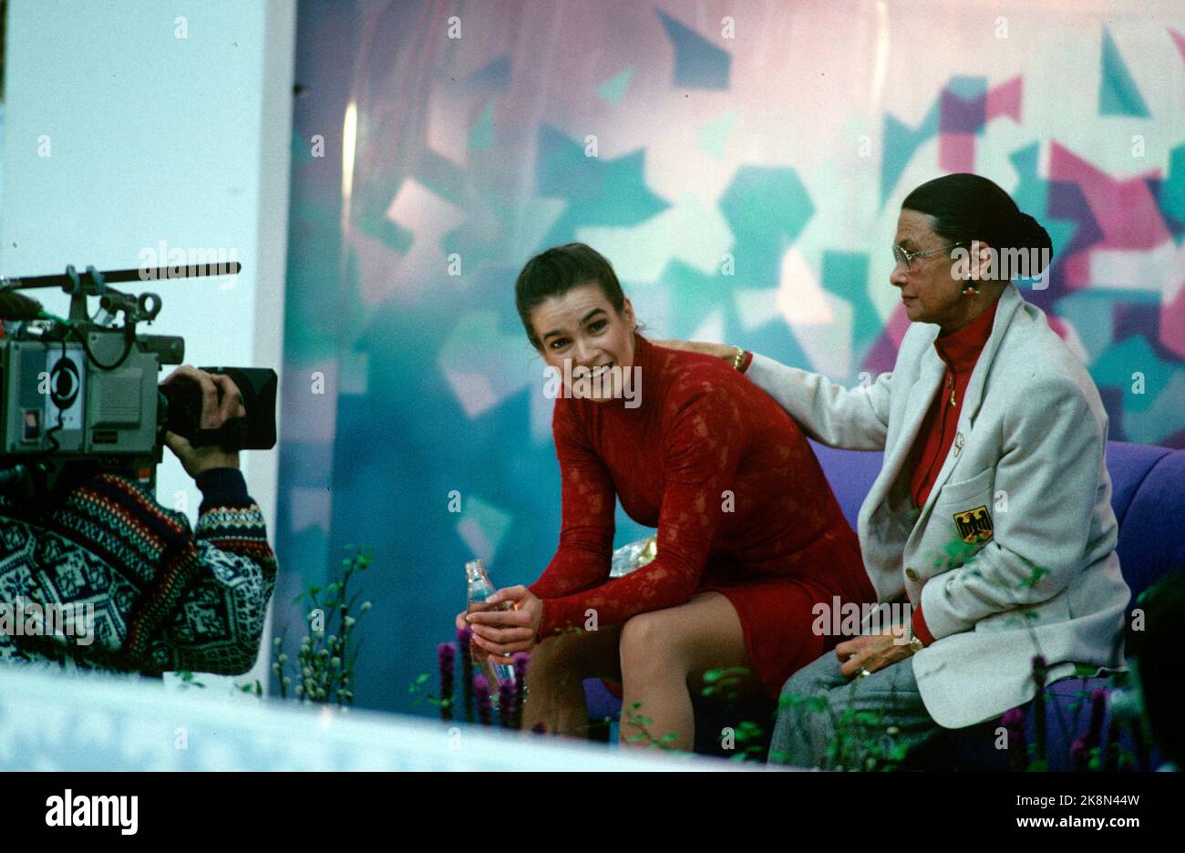 Hamar 19940225 OL Lillehammer-94, Eiskunstlauf, freie Frauen im Hamar ...