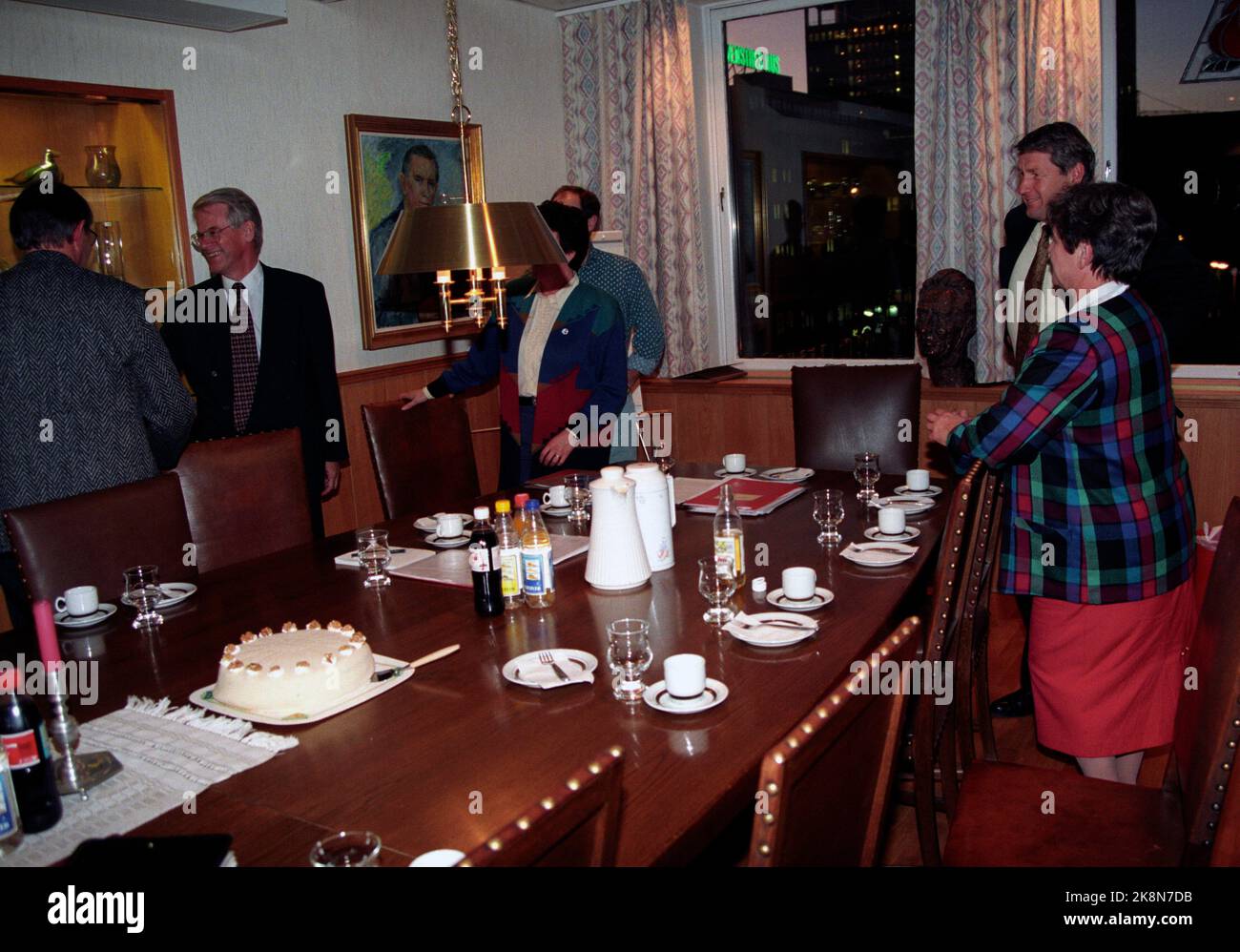 Oslo am 17. Oktober 1994. Schwedens Premierminister Ingvar Carlsson zu ...