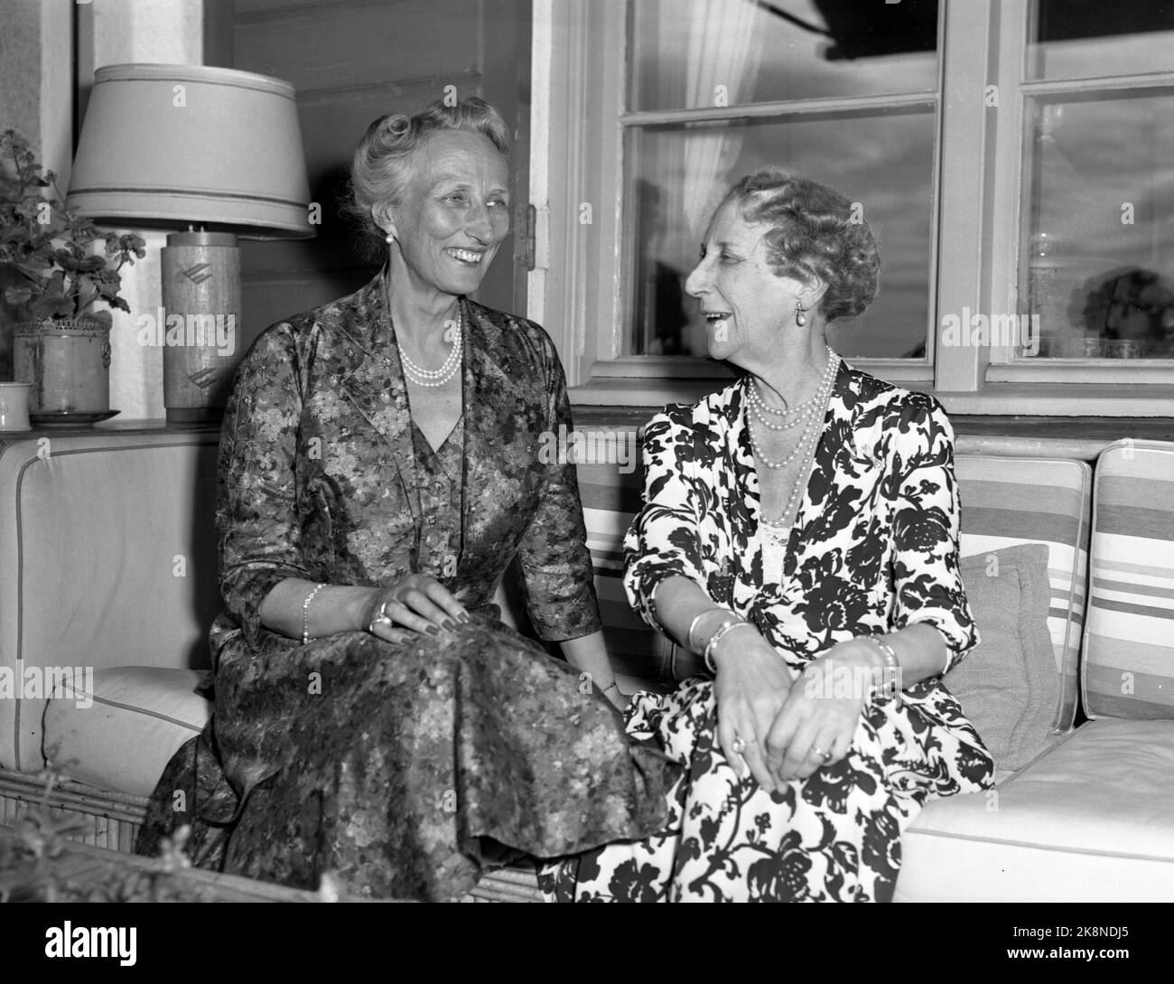 Asker 19530802. Prinzessin Ingeborg von Schweden feierte ihren 75 ...