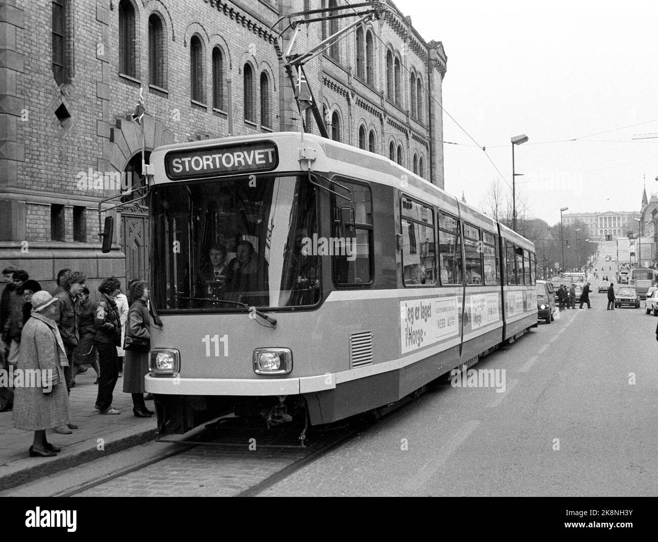 Oslo 1983-03: Letzte Straßenbahn auf Karl Johan. Umstrukturierung der ...