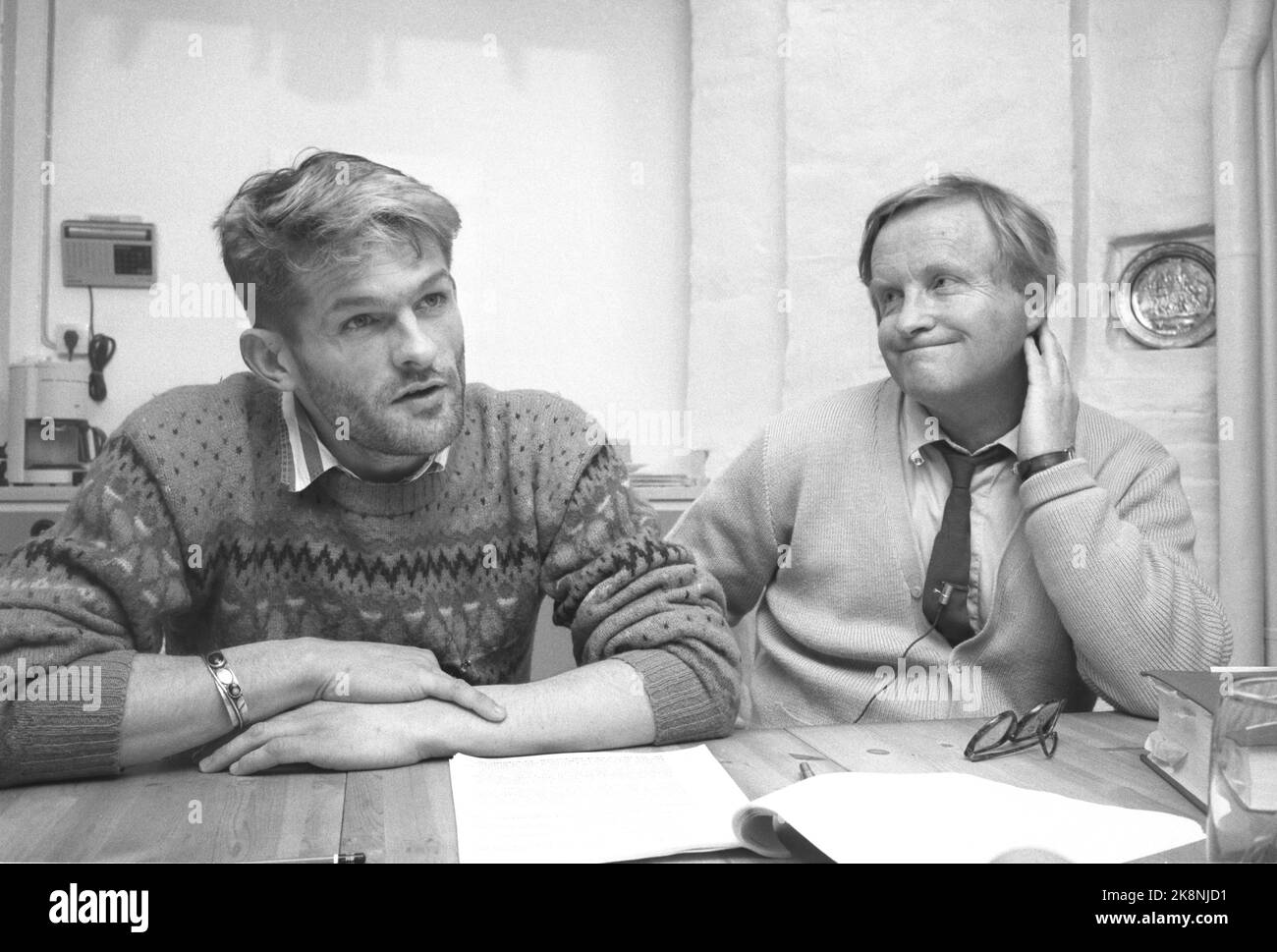 Oslo 19880208. Der Fall Henki. Der AIDS-Kranke Henki Hauge Karlsen ...